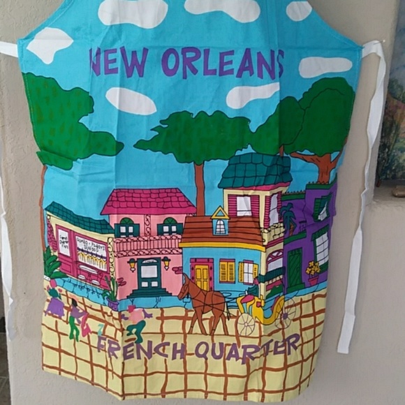 New Orleans Souvenir Bib Apron | Kitchen | Vintage New Orleans Souvenir ...